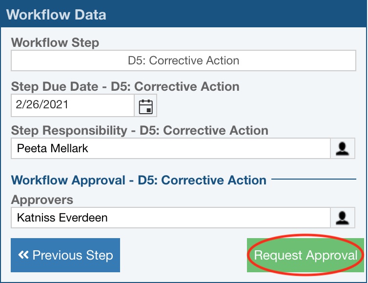 FRACAS Workflow and Approvals